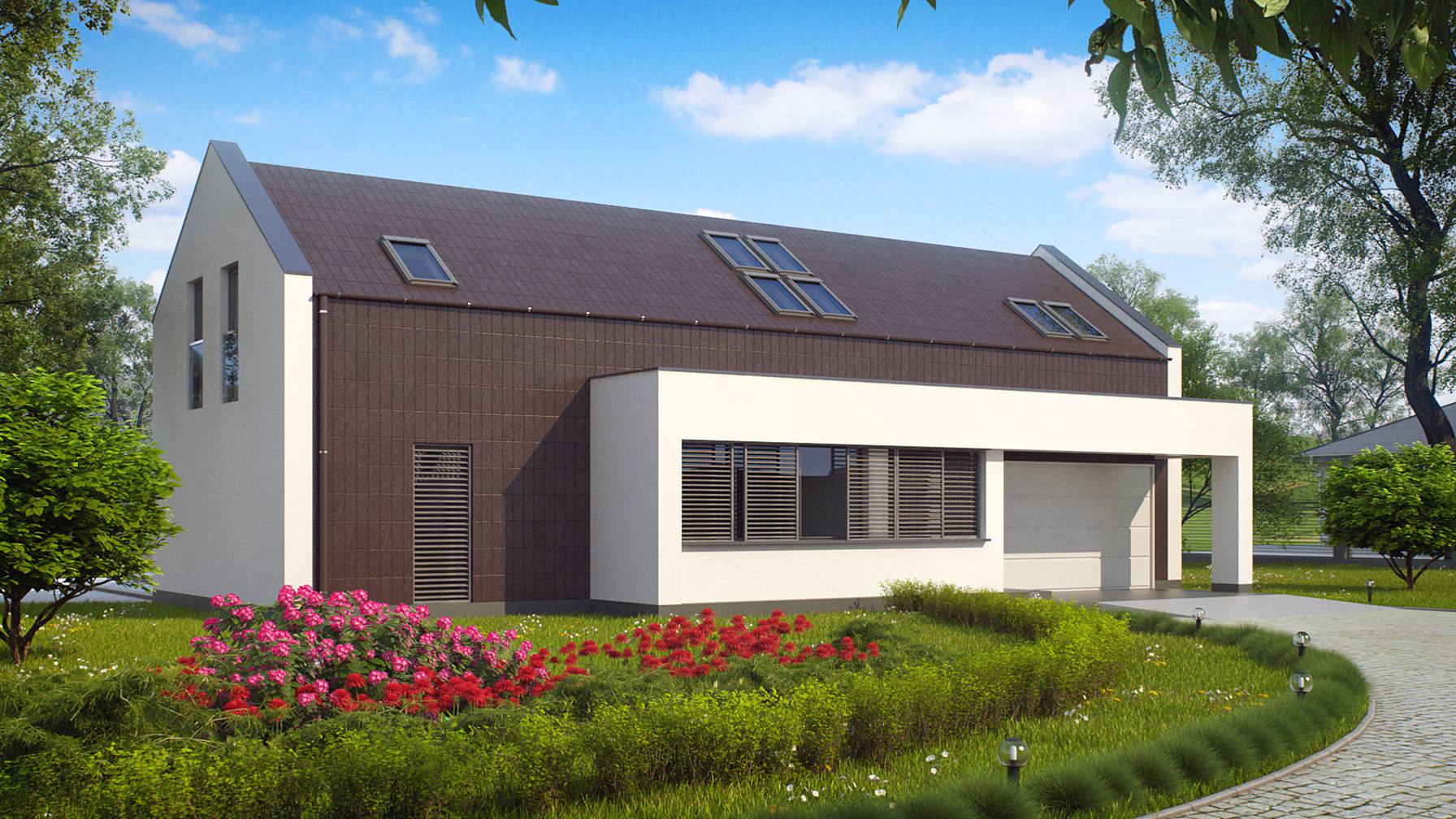 Namo dizainas Zx48 A design of a modern house, with an apartment on the ...